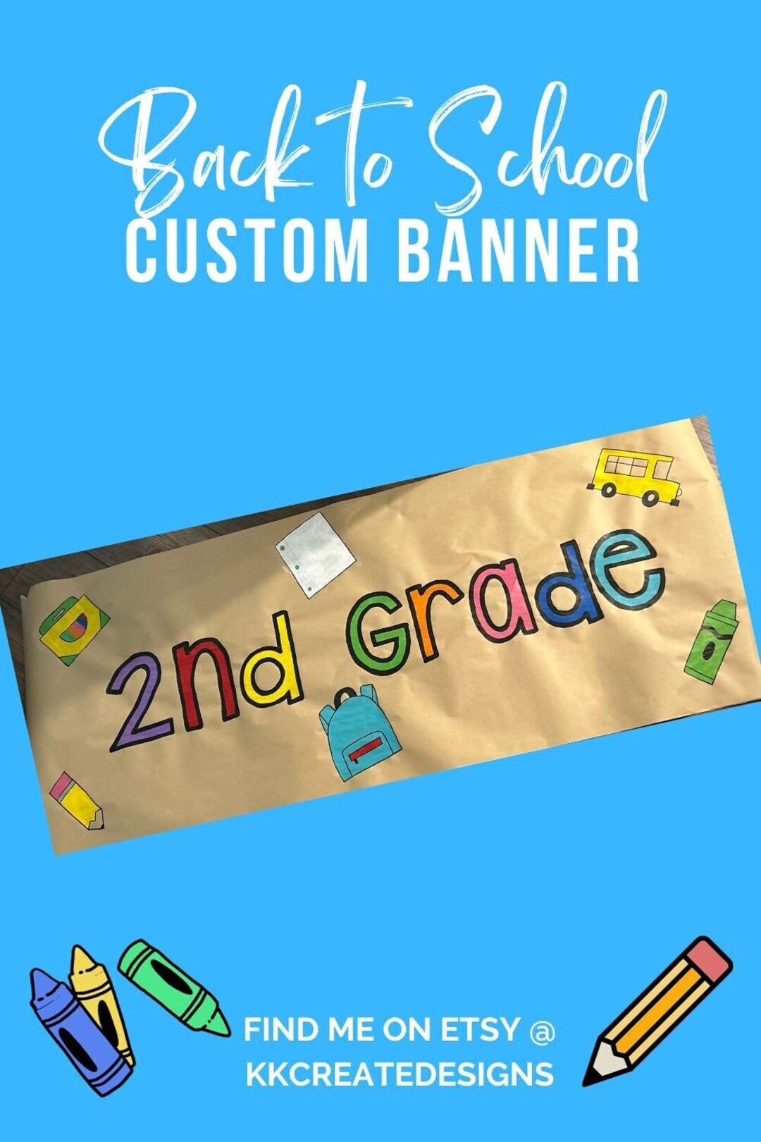 Back to School Custom Painted Banner - Etsy