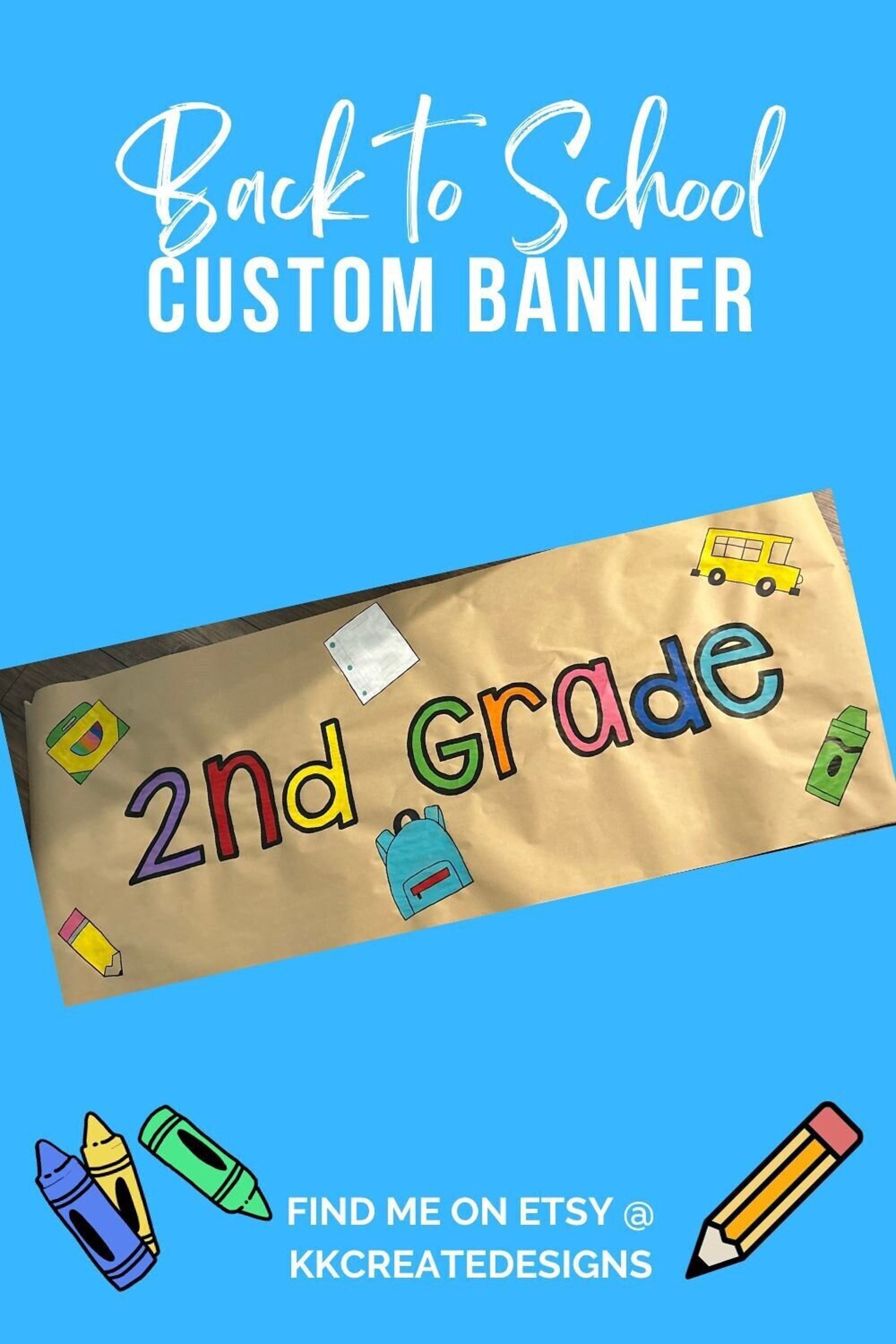 Back to School Custom Painted Banner - Etsy
