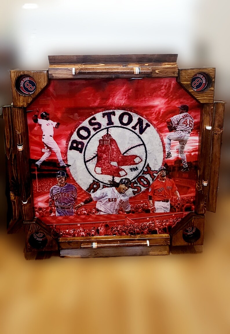 Father's Day/dia Del Padre Gift Red Sox Handmade BIG Domino Table. All ...