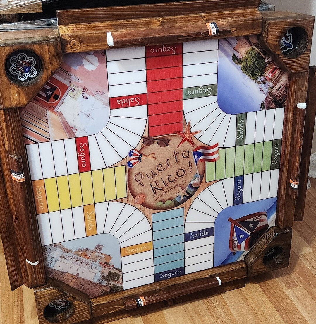 Handmade Puerto Rican Domino Table: Folding Wood Parches Game Custom ...
