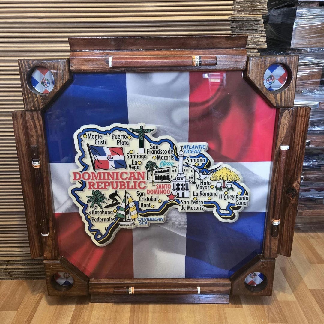 PREORDER!! Dominican Handmade BIG Domino Table. All Wood With Folding ...