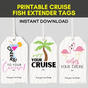 Fish Extender Fun! Printable FE Tags for Your Cruise Gift Exchange ...