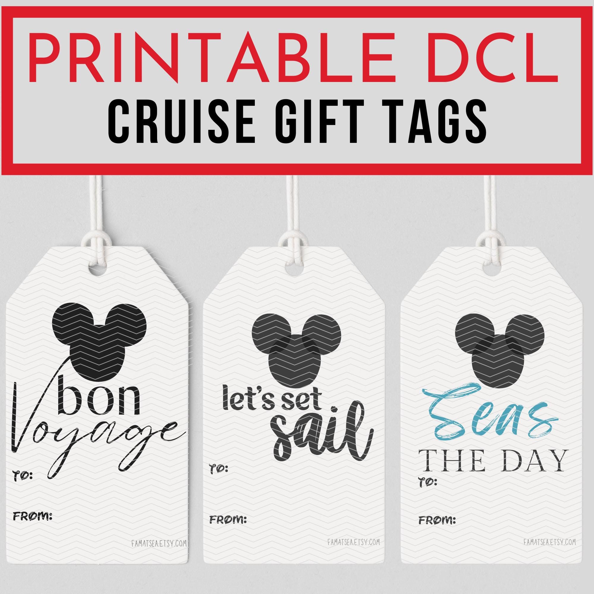 Printable Gift Tags - DCL Cruise Fish Extender Tags, Pixie Dust Tags ...