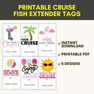 Fish Extender Fun! Printable FE Tags for Your Cruise Gift Exchange ...