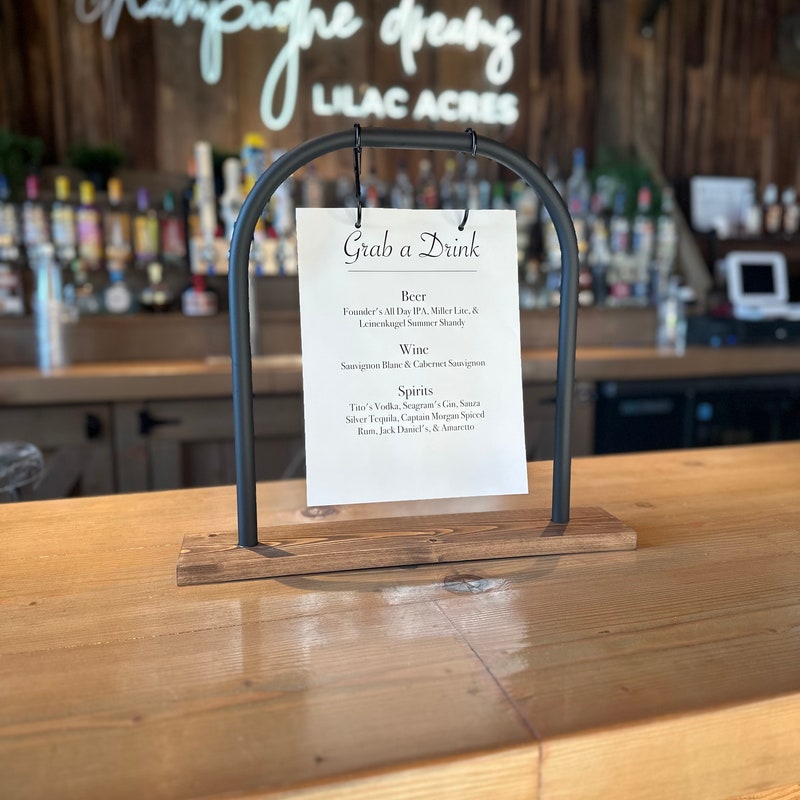 Wood Menu Sign - Etsy