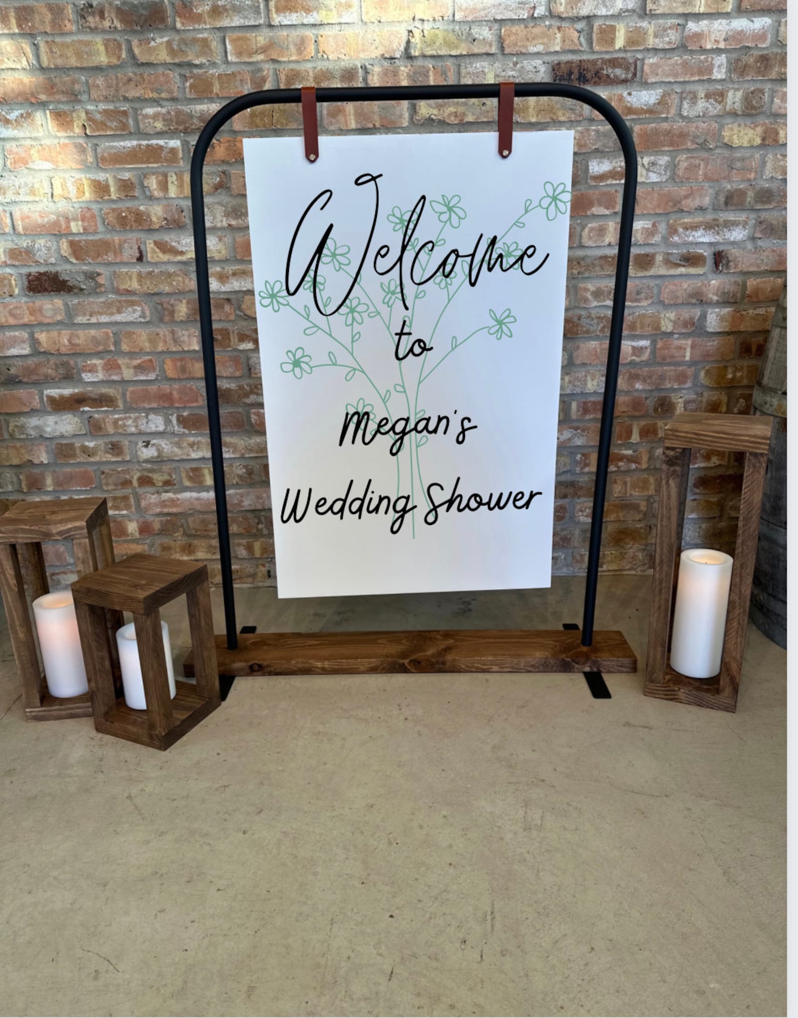 Welcome Sign Stand 4'x3'straps Included - Etsy