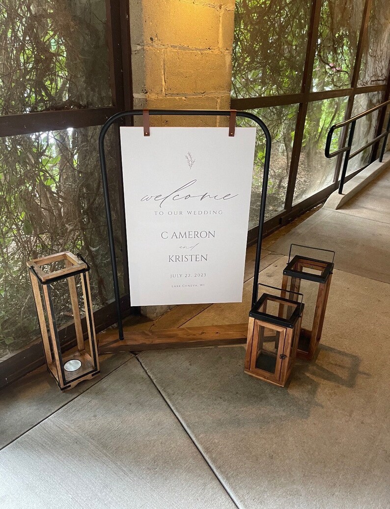 Welcome Sign Stand 4'x3'straps Included - Etsy