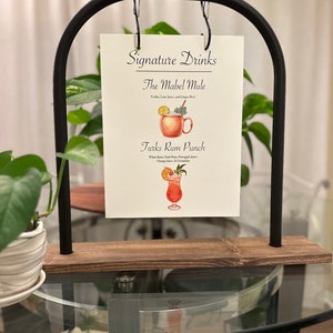 Table Sign/bar Menu Stand - Etsy