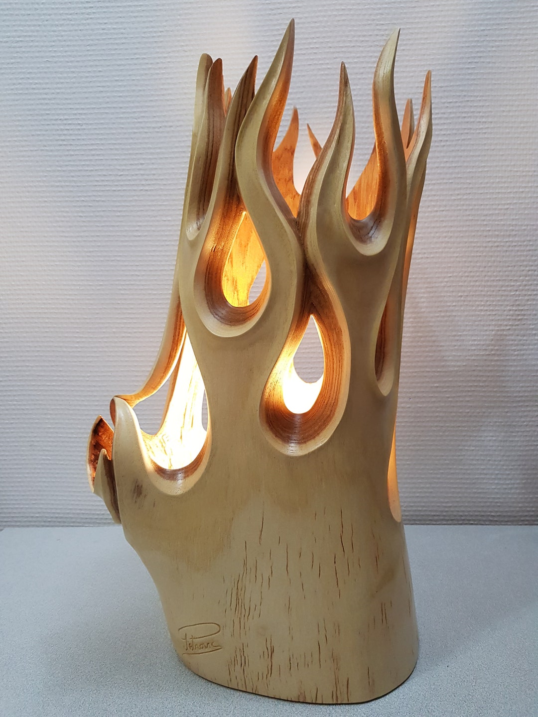 Lighting, Wooden Lamp, Wood Lighting, Lamp, Sculpture, Lamp Base, Mood ...