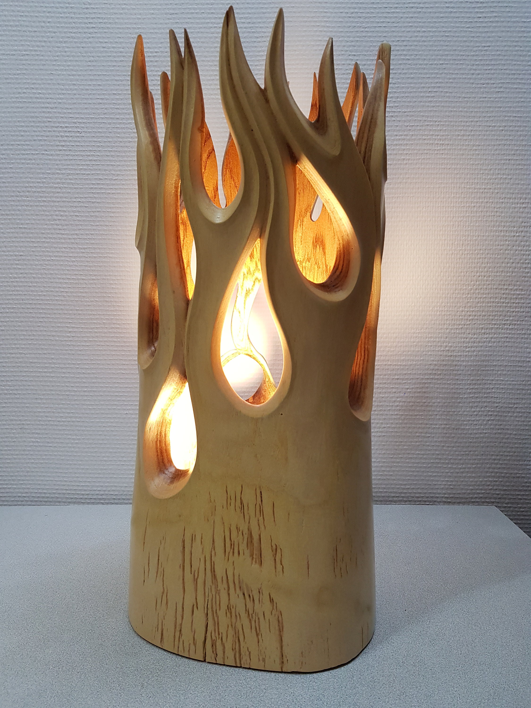 Lighting, Wooden Lamp, Wood Lighting, Lamp, Sculpture, Lamp Base, Mood ...