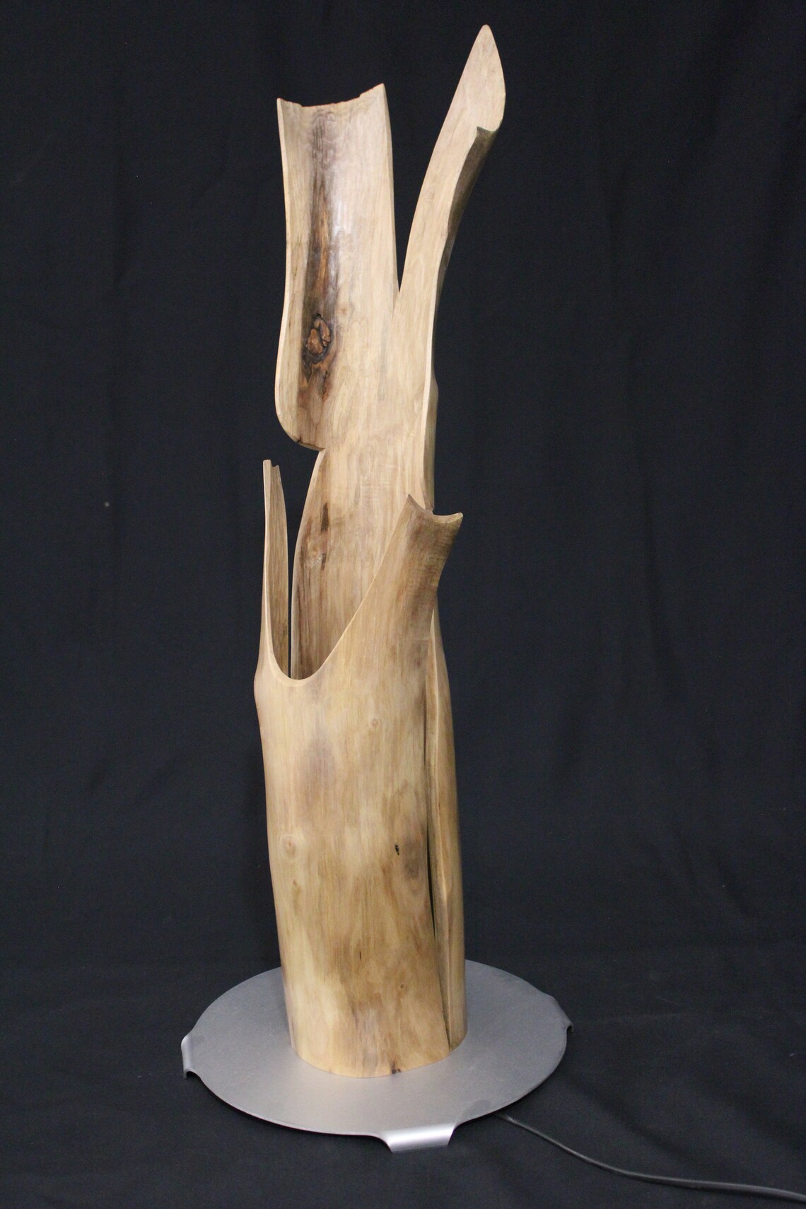 Mood Light, Wooden Light, Wood Skin, Sculpture, Floor Lamp, Led Lamp ...