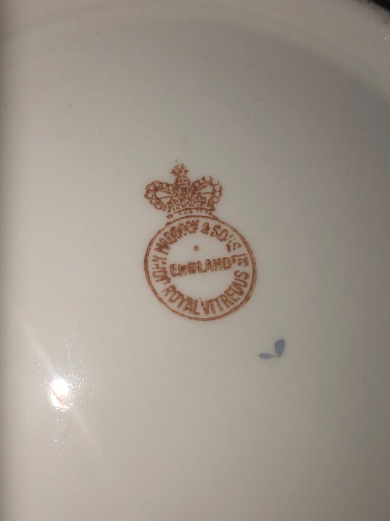 Antique John Maddock & Sons England Royal Vitreous Covered Vegetable - Etsy