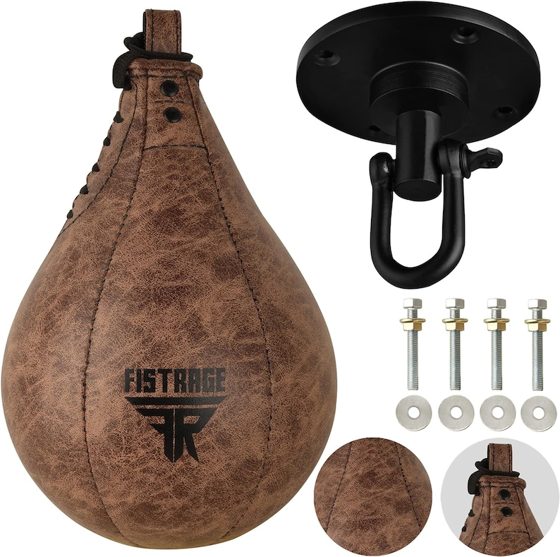 Saco De Boxeo Para Adultos RDX Speed Bag & Swivel Set - 7-inch Maya ...