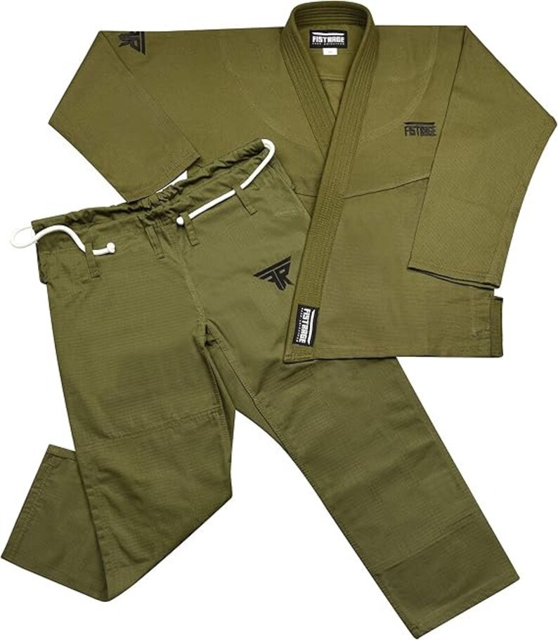 Jiu Jitsu Gi Patch BJJ Brazilian for Men & Women MMA Uniform With Belt ...