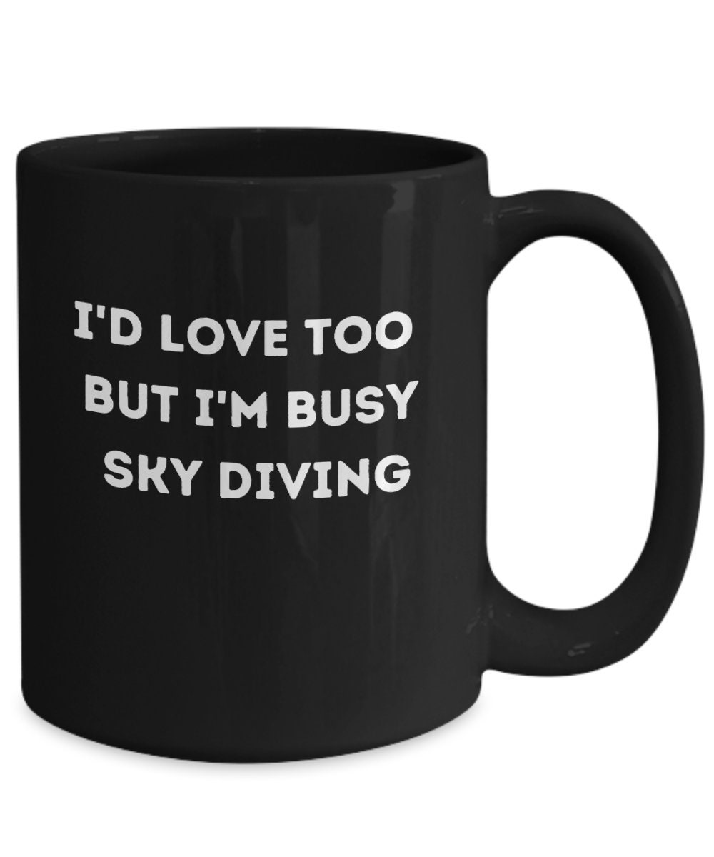 Skydiving Mug, Sky Diving Gift, Parachute Coffee Cup, Extreme Sports ...