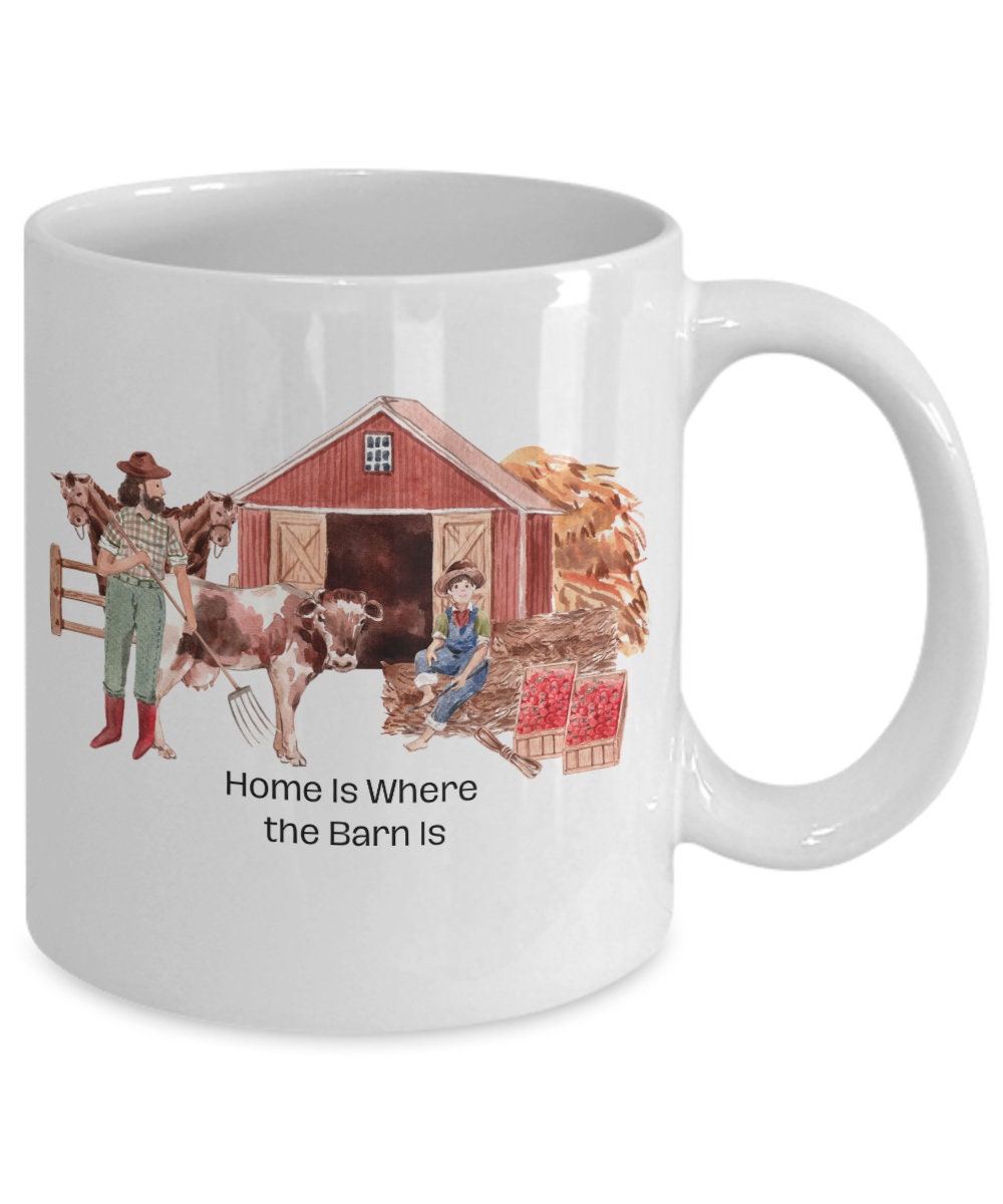 Farming Mug, Gift for Farmer, Barn Coffee Mug, Farming Gift, Barn ...