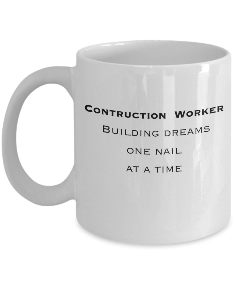 Construction Worker Mug, Builder Gift, Construction Gift, Hard Hat Mug ...