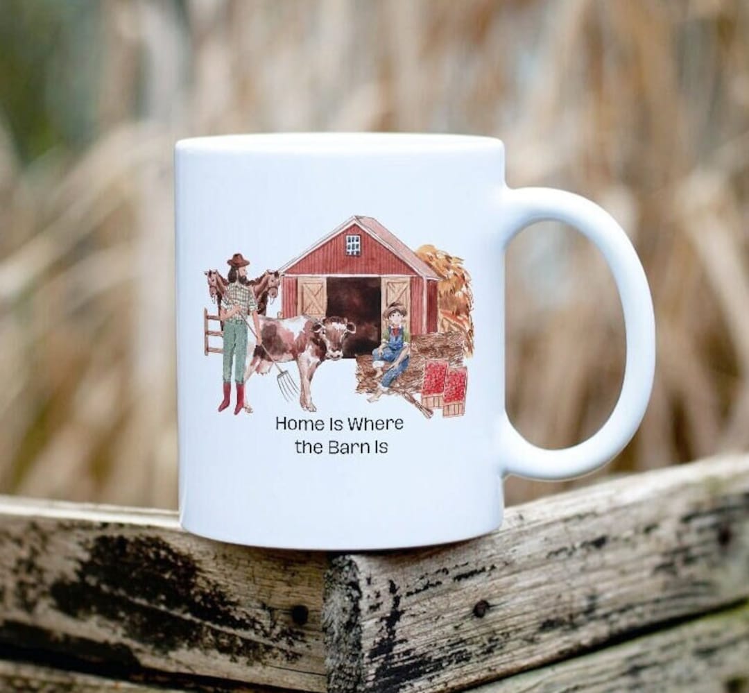 Farming Mug, Gift for Farmer, Barn Coffee Mug, Farming Gift, Barn ...
