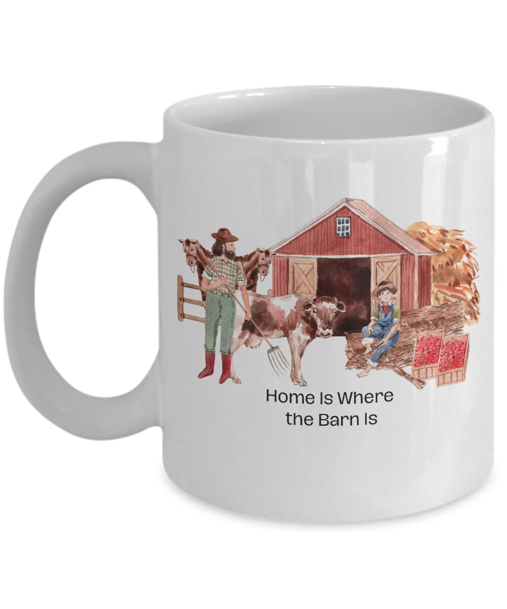 Farming Mug, Gift for Farmer, Barn Coffee Mug, Farming Gift, Barn ...