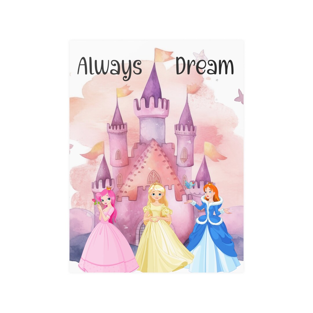 Princess Poster, Princess Wall Art, Princess Decor, Kids Room Decor ...