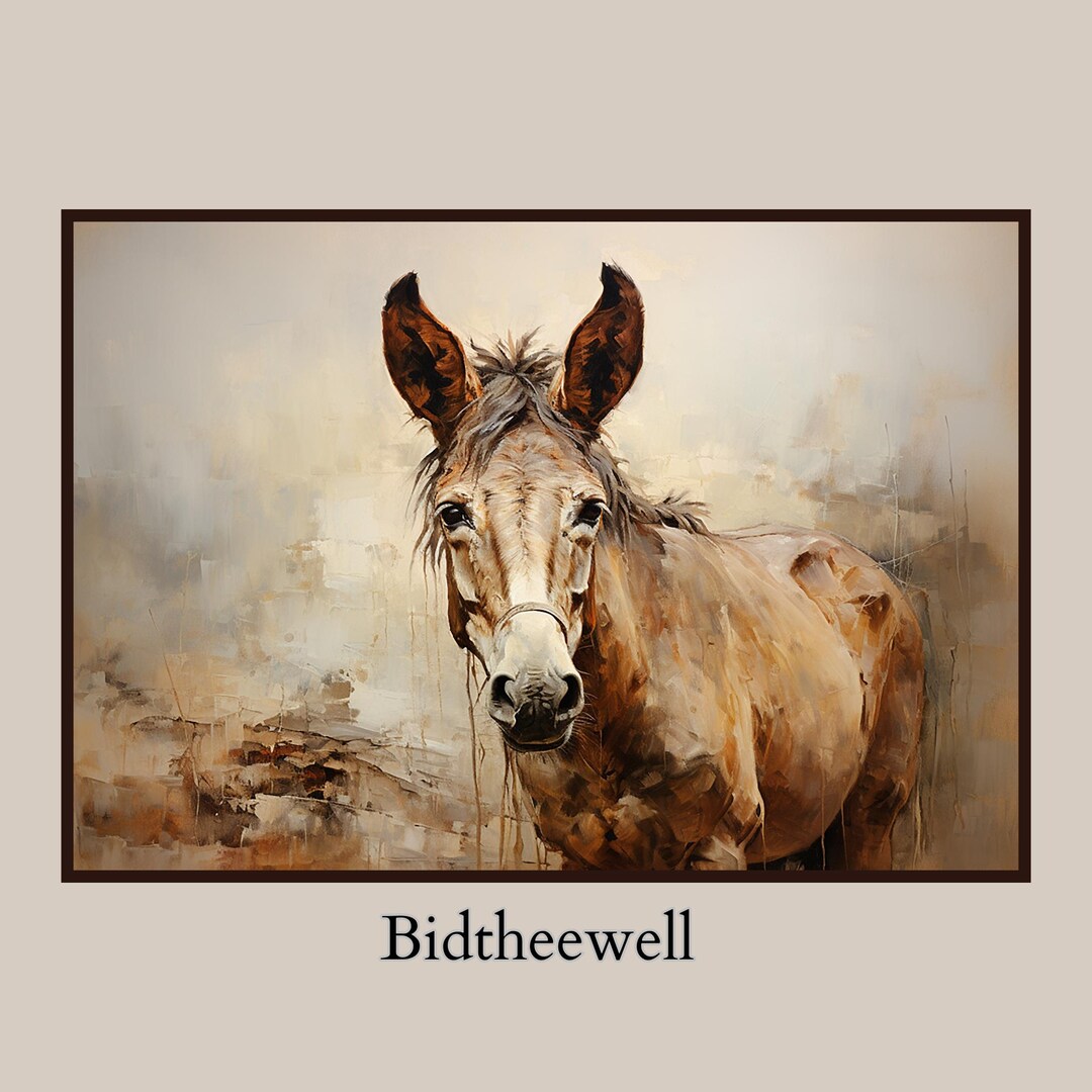 Bidtheewell Mule Framed Wall Art Print Mule Framed Large Gallery Art ...