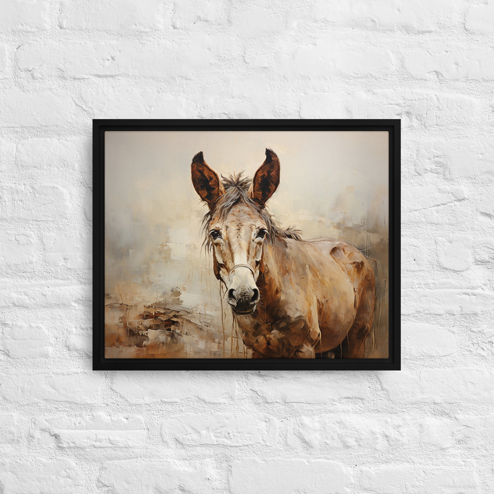 Bidtheewell Mule Framed Wall Art Print Mule Framed Large Gallery Art ...
