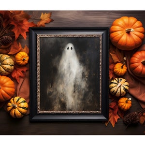 Ghost Print Halloween Wall Decor Printable Ghost Trendy Wall Decor Fall ...