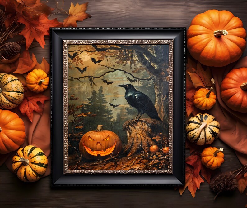 The Raven Bidtheewell Print Halloween Wall Decor Printable Wall Decor ...