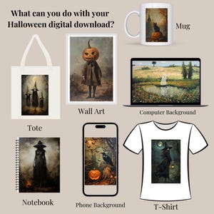 Ghost Print Halloween Wall Decor Printable Ghost Trendy Wall Decor Fall ...