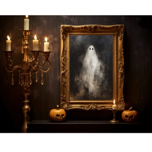 Ghost Print Halloween Wall Decor Printable Ghost Trendy Wall Decor Fall ...