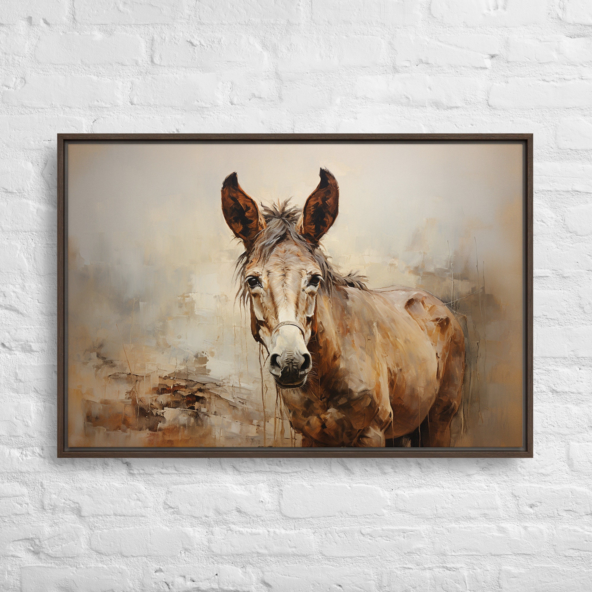 Bidtheewell Mule Framed Wall Art Print Mule Framed Large Gallery Art ...