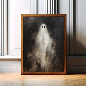 Ghost Print Halloween Wall Decor Printable Ghost Trendy Wall Decor Fall ...