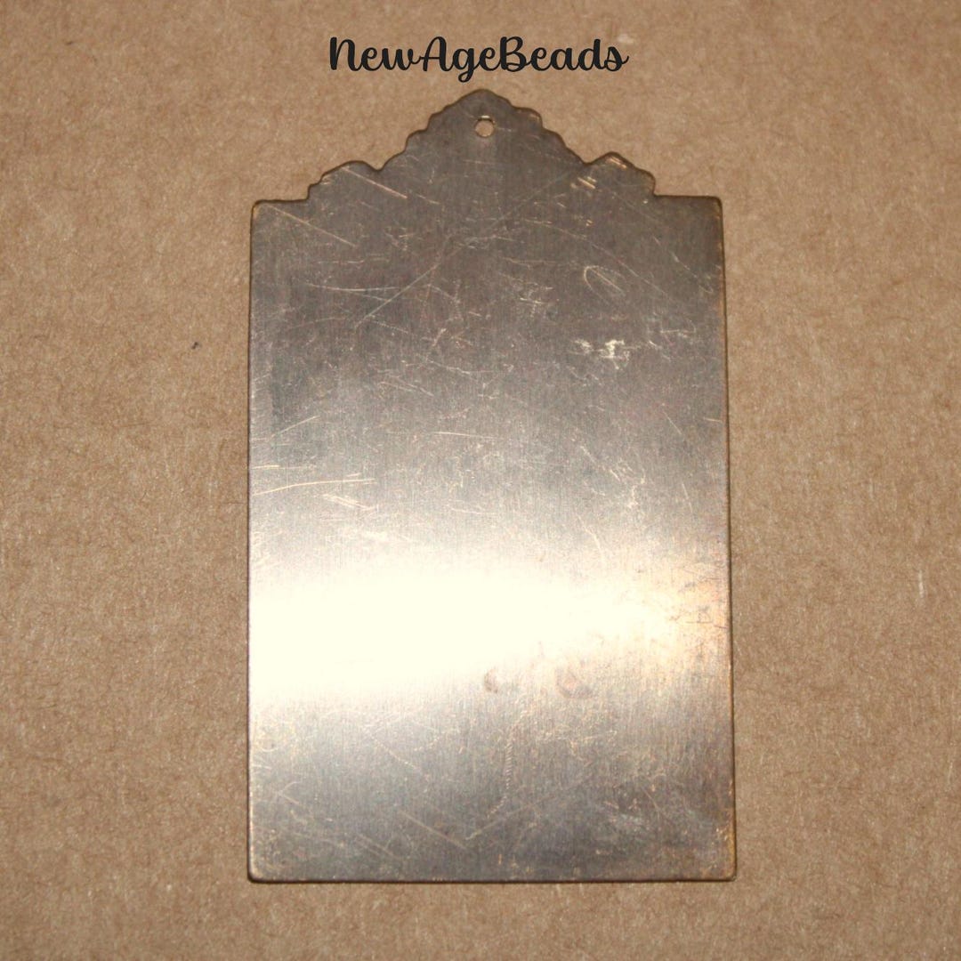 Vintaj Large Ornate Rectangle Blank Tag 53x30mm Pendant for Metal ...