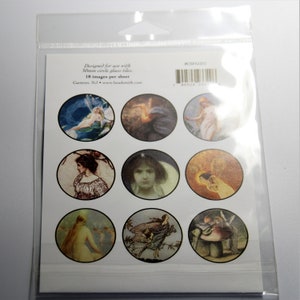 Fairies 30mm Circle COLLAGE SHEET 4x11 Inch - Etsy