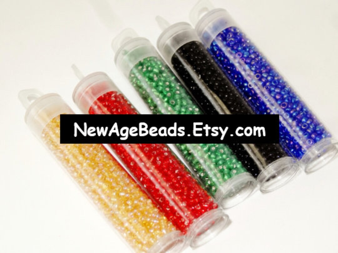 5 Tubes Seed Bead, Ming Tree™, Glass 11 Round Beautiful Color Mix Seed ...