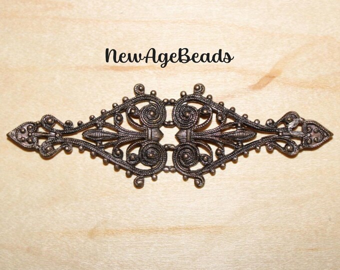 Vintaj Victorian Filigree Embellishments Artisan Brass OS 68x22mm, 1 ...