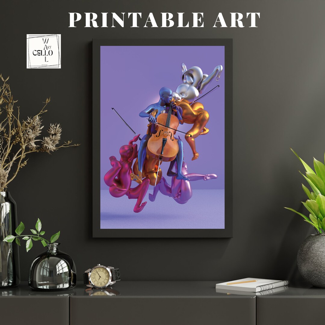 Modern Extreme Abstract 3D Printable Wall Art for - Etsy