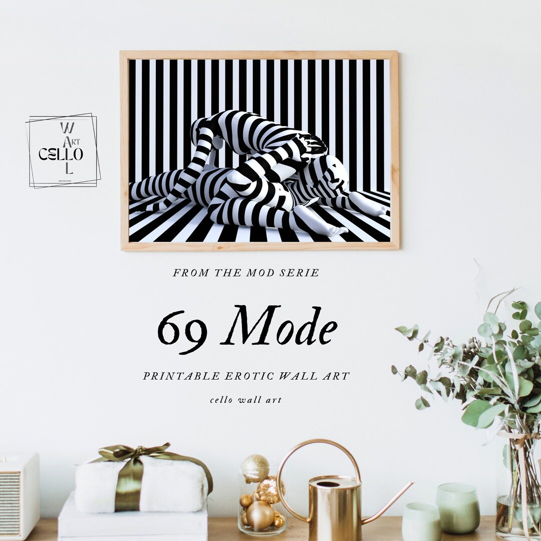 69 Sex Position Printable Wall Art Nudist Digital Art Black - Etsy