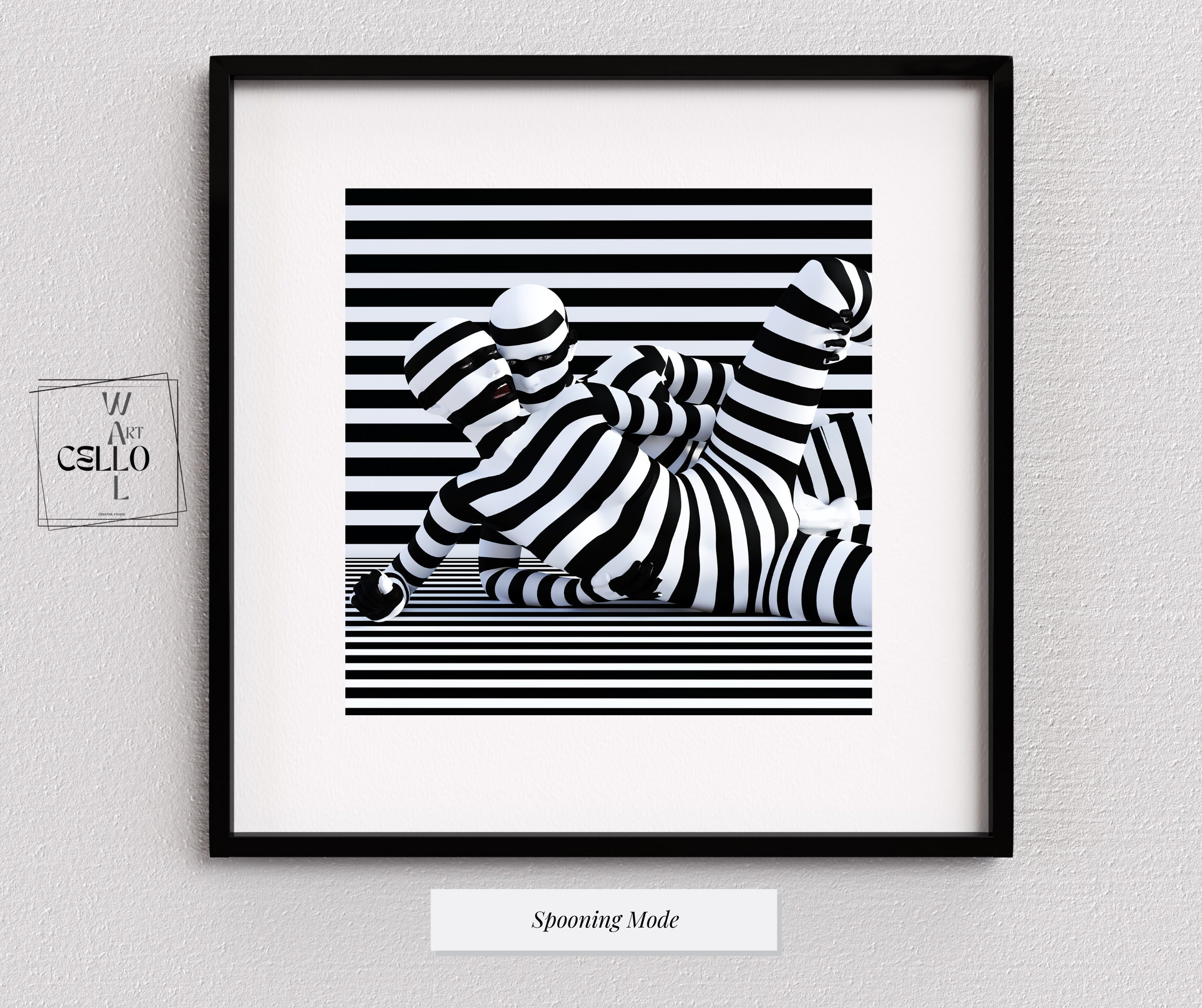 Spooning Sex Position Printable Wall Art Nudist Digital - Etsy