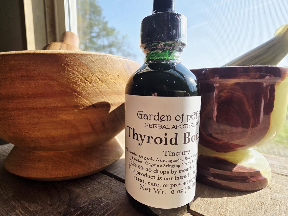 Thyroid Booster| Stinging Nettle, Aswaganda, Guggul Resin| Organic ...