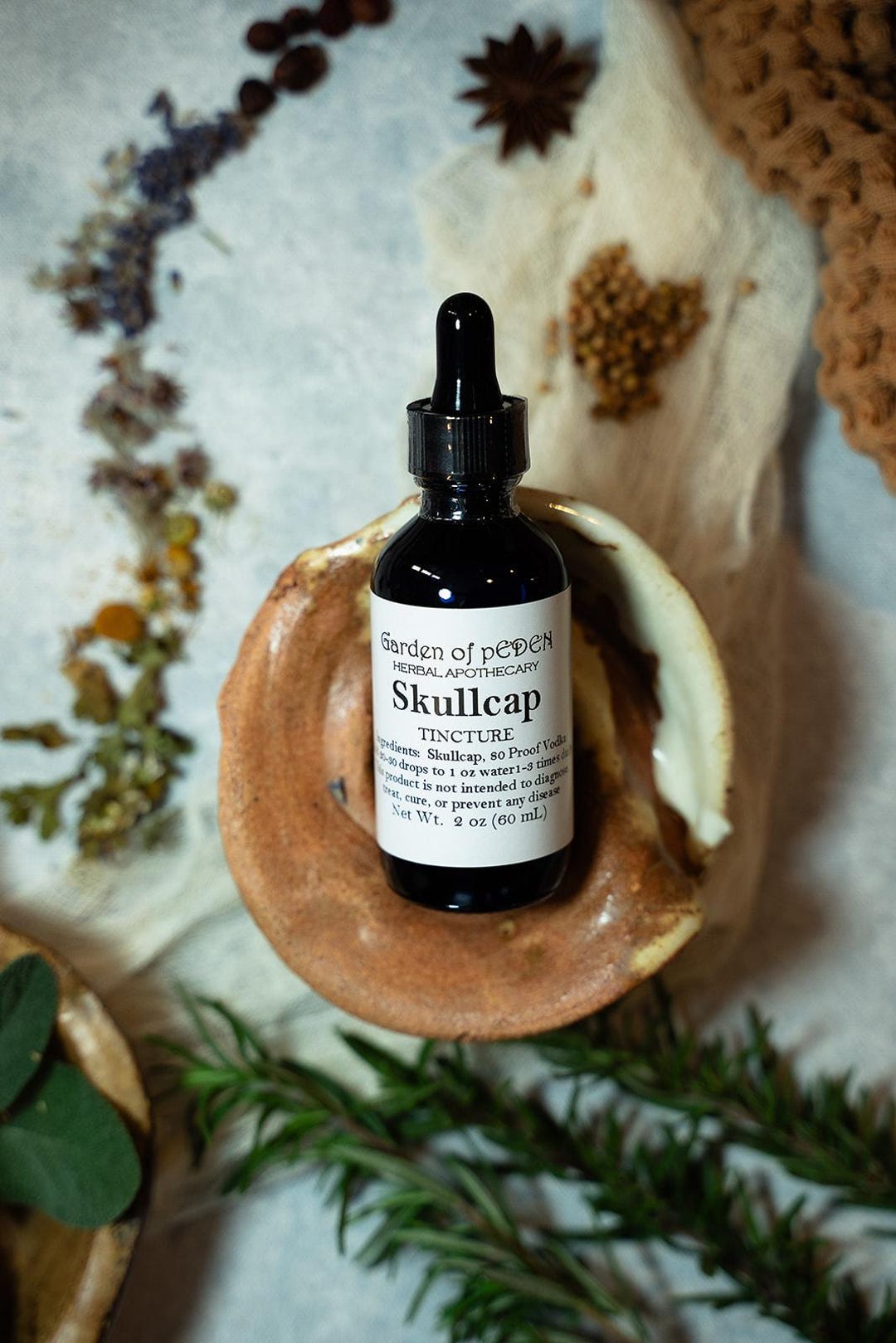 Organic Skullcap Tincture: Gluten-free Herbal Extract - Etsy
