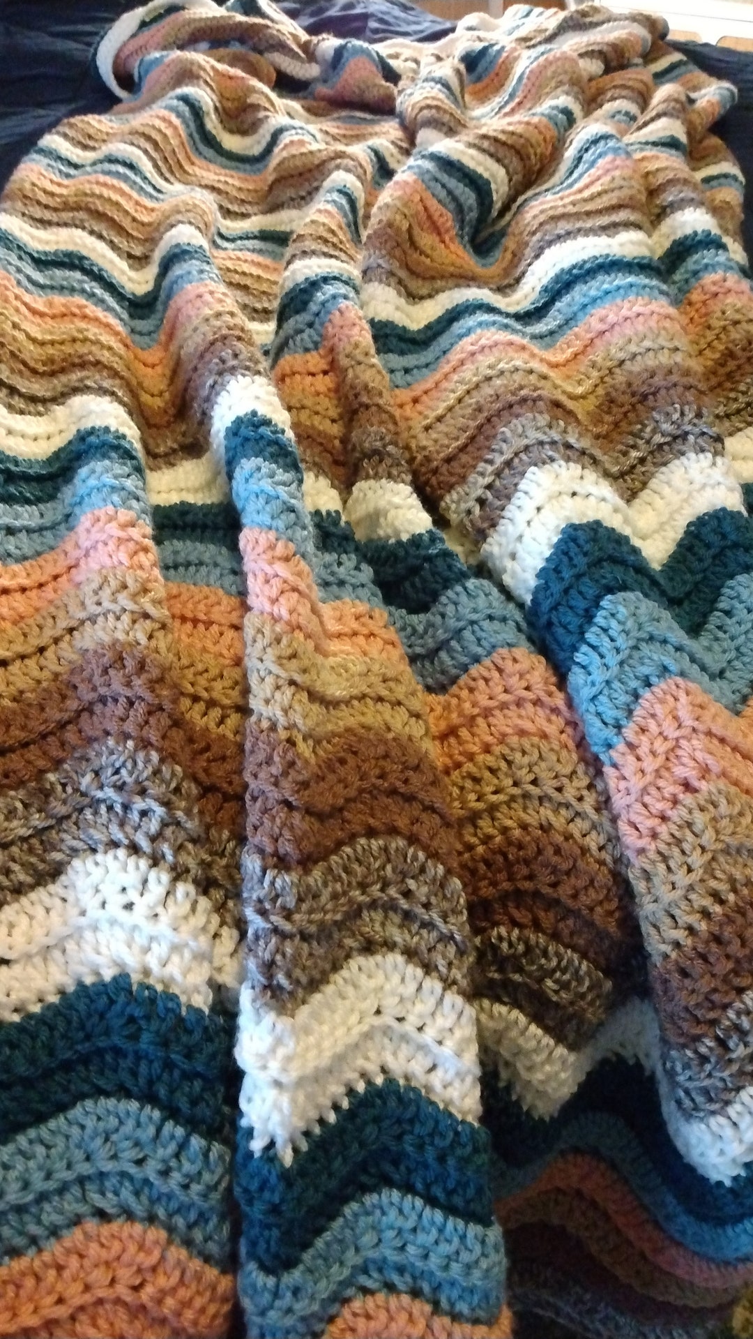 Handmade Crochet Ripple (wavy) Afghan (made to Order) - Etsy