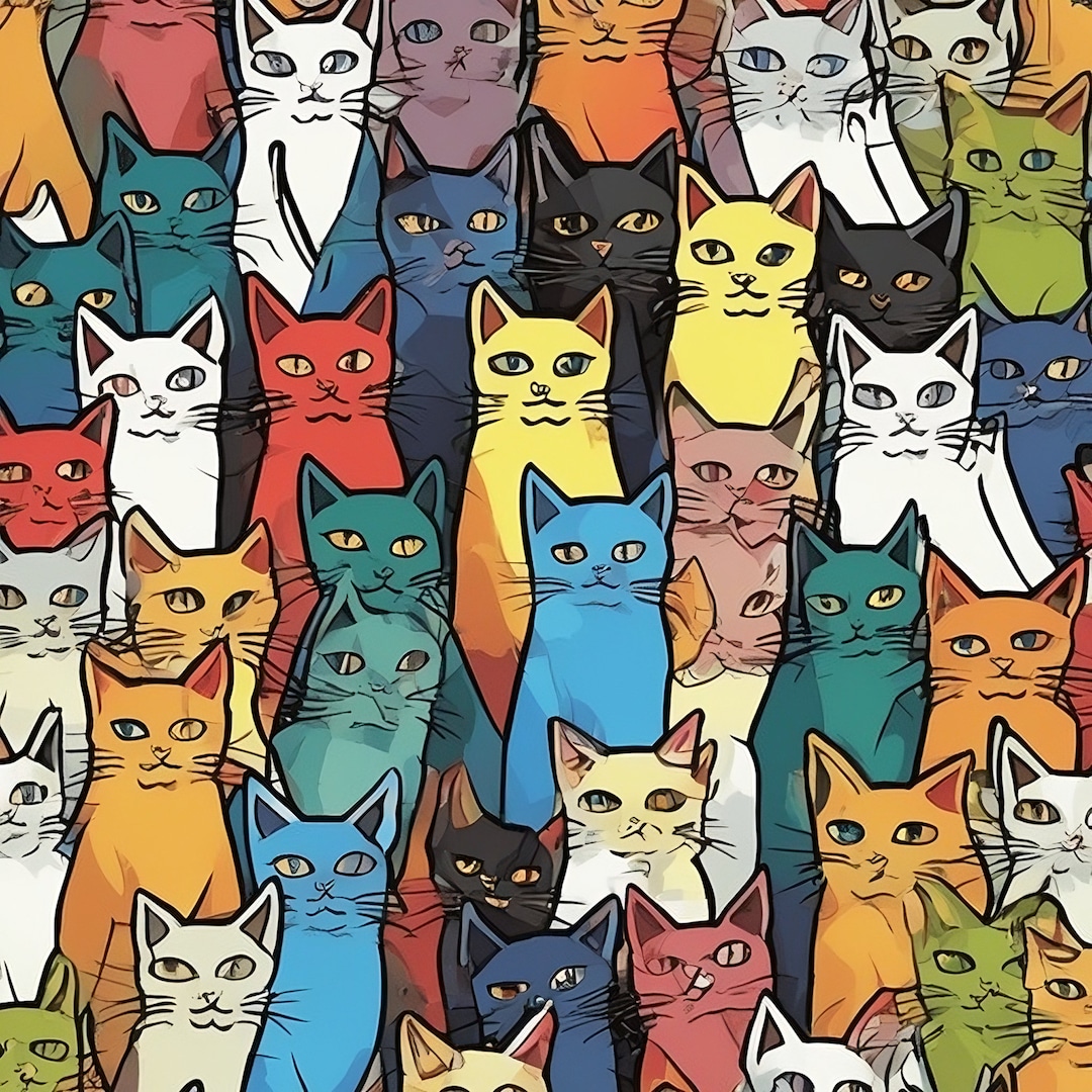 Pet Patterns Cat Patterns Cats Designs Party Patterns Cat - Etsy