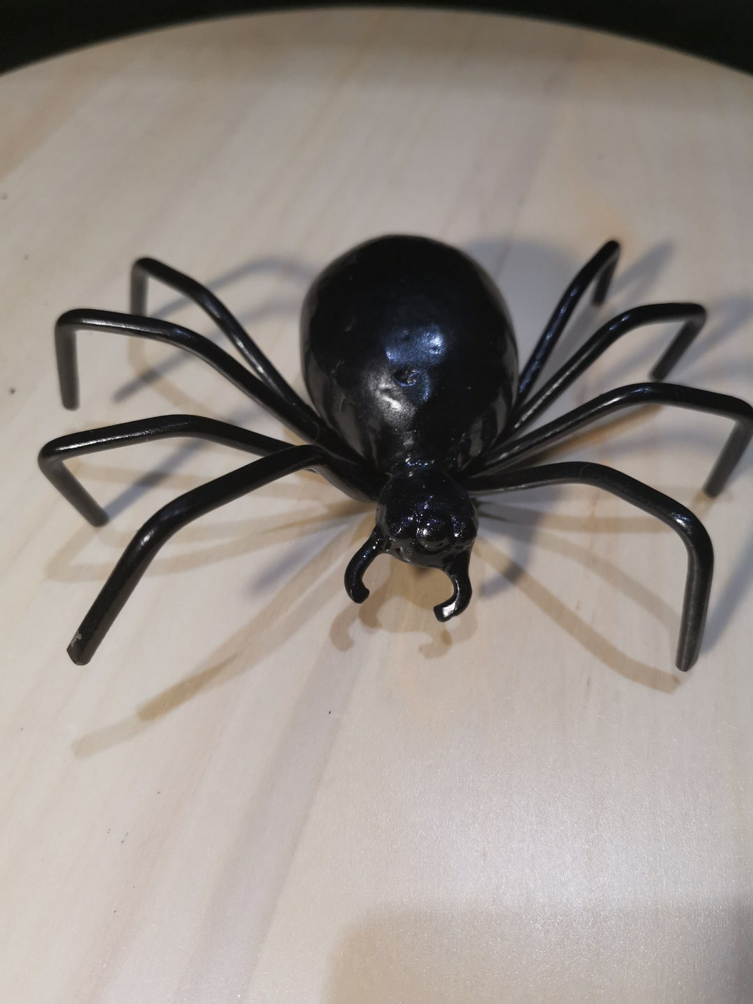 Black Metal Spider. Metal Spider Figurine. Handmade - Etsy