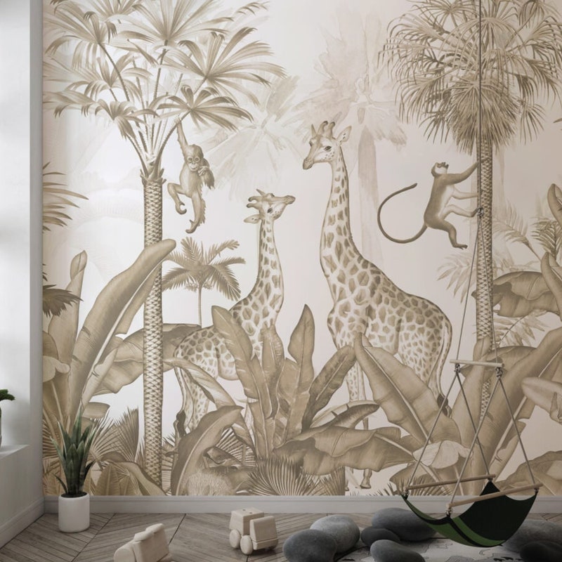 Safari Wall Paper - Etsy