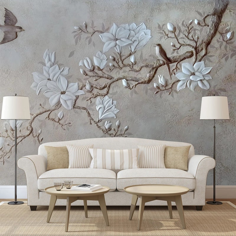 3d Embossed Wallpaper - Etsy