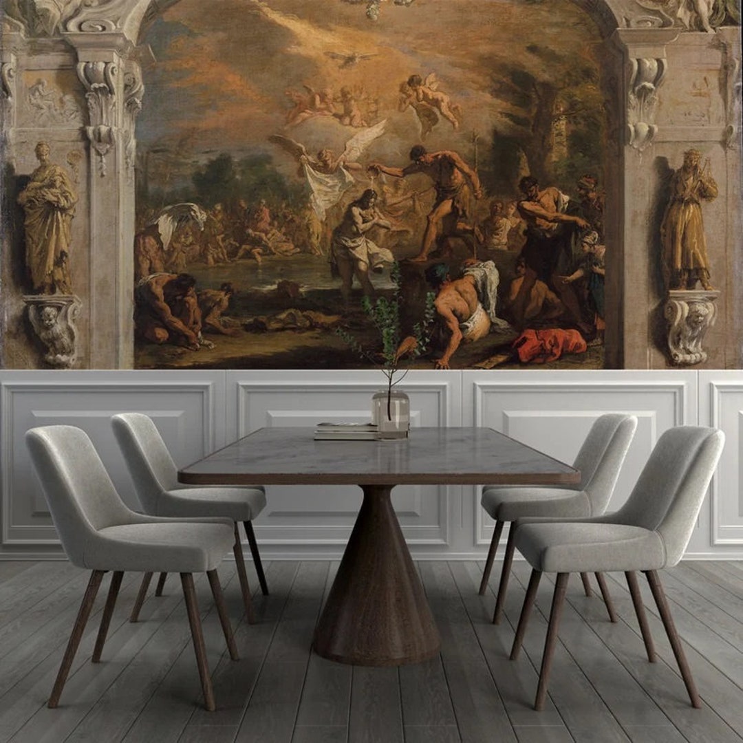 History Themed Art Wallpaper - Office Decor Realistic Mural - History ...