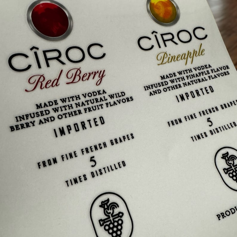 6 CIROC UVDTF Physical Wraps - Etsy