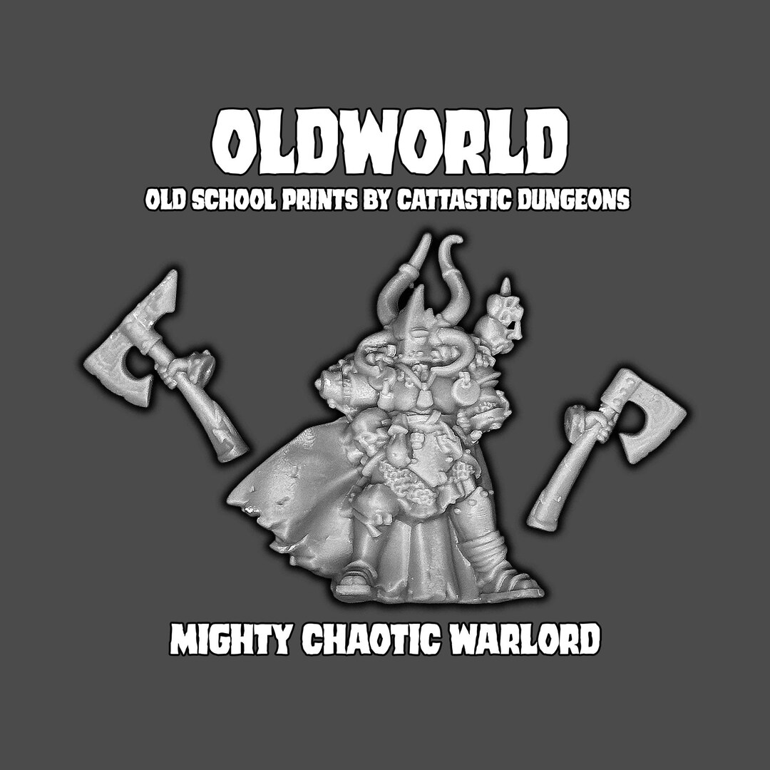 OLDWORLD / Mighty Chaotic Warlord, 28mm Resin-printed Miniatures - Etsy