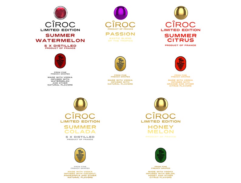 5 LE CIROC Vodka Tumbler Wraps, 17-20oz. Sublimation PNG Designs - Etsy